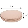 Amazon.com: ELEZAY Small CD Case Round Felt 20 Capacity CDs Storage ...