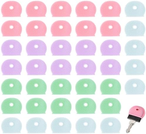 Amazon.com : Giantree 40 Pack Colored Key Cover Caps - PVC Rubber ...