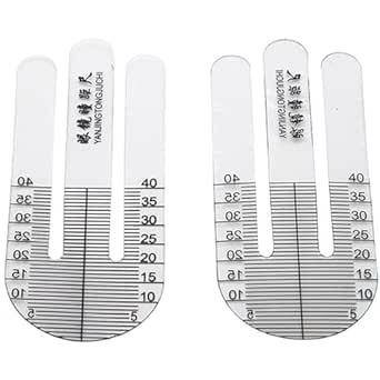 Optical Ruler, 1 Pair Pupil Height Meter Optometry Tester X Ruler Test ...