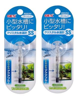 Amazon.co.jp: お得2個セット ジェックス GEX クリスタル水温計SS : ペット用品