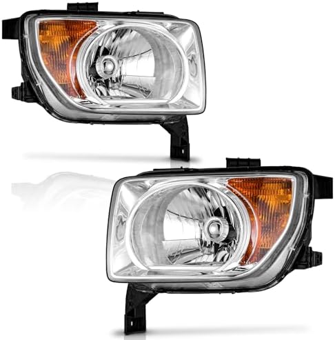 Amazon.com: WEELMOTO Headlights Assembly Pair For 2003-2004 Element DX ...