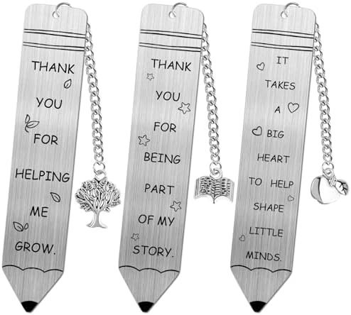 Amazon.com: 8 Sets Teacher Appreciation Acrylic Bookmarks Teachers ...