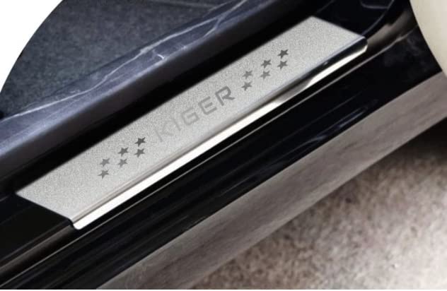 Door Sill/Foot Step Stainless Steel Plates with Renult Kiger (Set of 4 ...