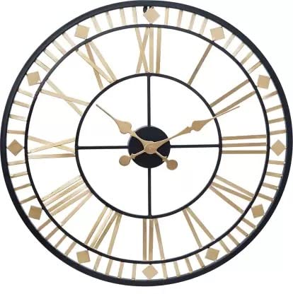 Buy ZAUM IMPEX | 24 Inch Large Metal Wall Hanging Clock | Mid Century ...