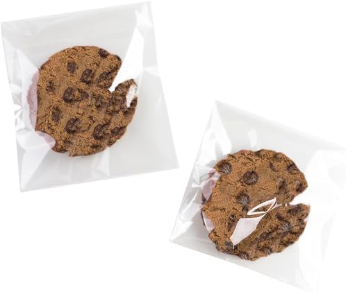 Amazon.com: SUREHOME Cookie Bags, 5X6 In Clear Cellophane Bags with ...