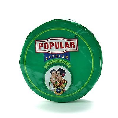 Popular Appalam - 160 Grams pack. South Indian Papad / Crackers, 100% ...
