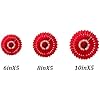 Amazon.com: Meeom 15pcs 6'' 8'' 10'' Red Paper Fans Decorations Round ...