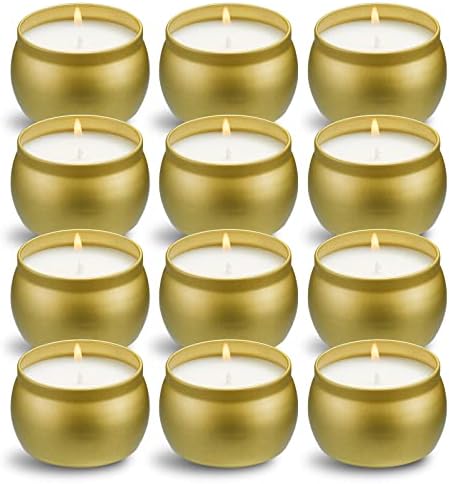Amazon.com: JHENG Set of 16 Small Scented Candles Soy Wax Aromatherapy ...