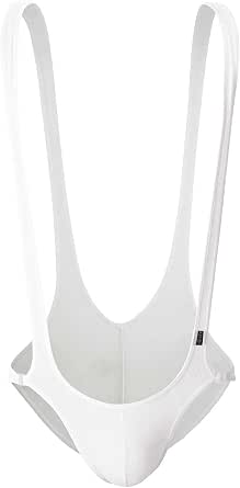 Amazon.com: CGMDTZ Men's Suspender Bodysuit Sexy V Sling Stretch ...