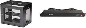 Amazon.com: StarTech.com 2 Post 9U 19" Wall Mount Network Cabinet & 8 ...