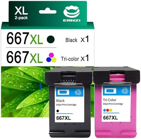 Amazon.com: Zencoma 667XL 667 XL 667 Ink Cartridges for HP Printers Ink ...