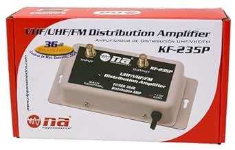 36 DB Cable Antenna Color TV Booster Signal Amplifier VHF UHF FM HDTV ...