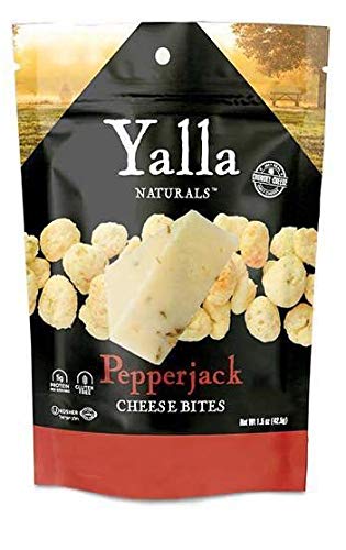 Amazon.com: Yalla Naturals Crunchy Bites Cheese Snacks, Pepperjack, 1.5 ...
