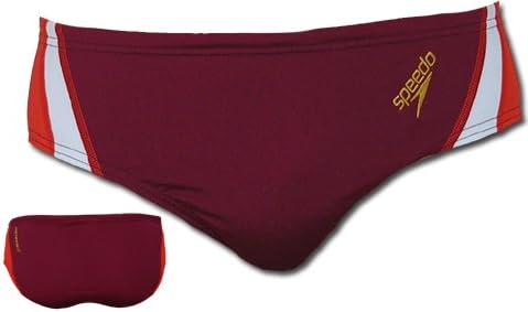 SPEEDO GO SPLICE 8CM MENS BRIEFS END+ MAROON RD WHITE : Amazon.co.uk ...