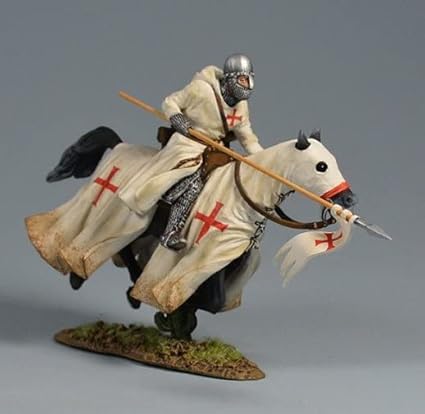 Amazon.com: Team Miniatures Templar Advancing with Lance Lowered ...