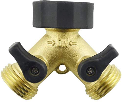 Buy Brass Manifold, 3/4" Tap Y Splitter Brass Manifold Two Way Washing ...
