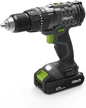 Gtech CCD001 Cordless Combi Drill | 2500mAh 20V Li-ion Battery | 2-Gear ...
