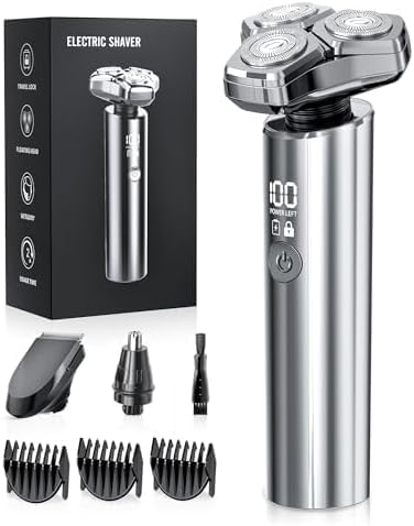 Amazon.com: Electric Razor for Men, Rechargeable Wet & Dry Shavers for ...