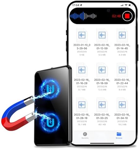 Amazon.com: 128GB Digital Voice Recorder with 8000 Hours Recording ...