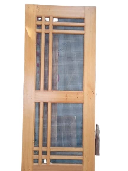 Teak Wood Mosquito mesh door6.5x2.5to 7fit x 3 fit PR1.. : Amazon.in ...