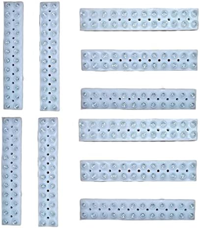 12 Ways PVC Terminal Connector Strip Electric Barrier Strip Dual Row ...