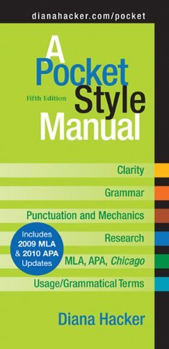 A Pocket Style Manual: Includes 2009 Mla & 2010 Apa Updates: Hacker ...