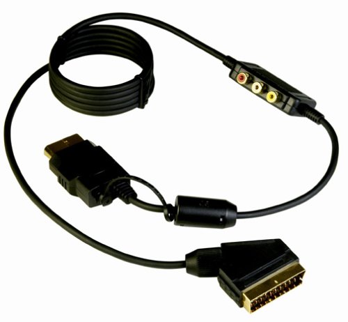 Xbox - Scart- & Optical Kabel Gold (Logic3) : Amazon.de: Games