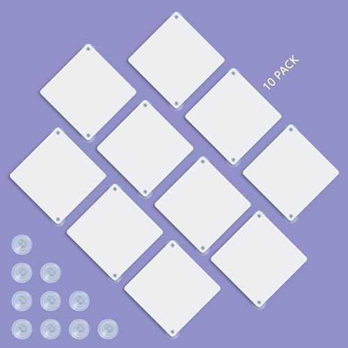 Amazon.com : Metal Sublimation Signs, 10 Pack 6" x 6" Sublimation ...