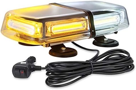 Strong Magnetic Amber White Emergency Strobe LED Mini Light Bar, WOWTOU ...