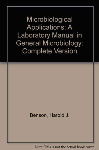 Buy Complete Version (Microbiological Applications: A Laboratory Manual ...