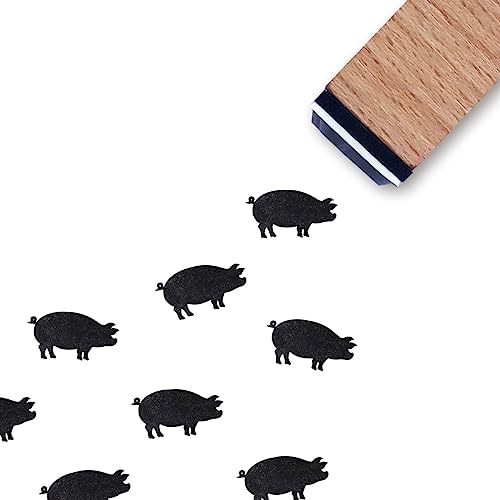 Amazon.com: Pig Rubber Stamp, 3/5 Inch Wedding Meal Choice Small Mini ...
