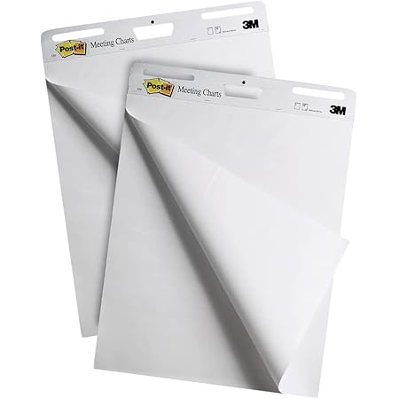 Post-it Super Sticky Self Stick Meeting Chart, 559P, White, 63.5 cm x ...