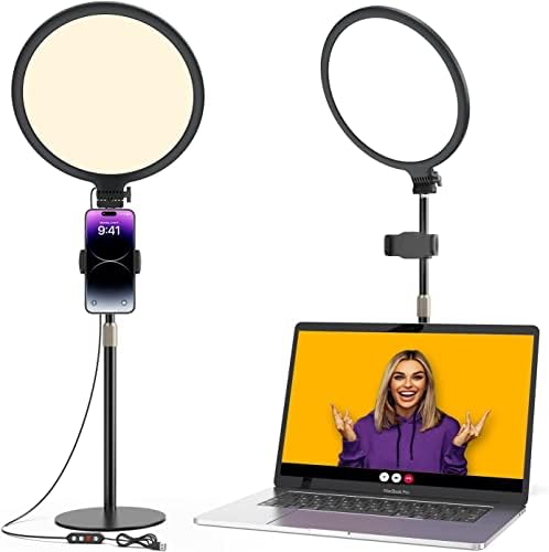 Amazon.com : Upgraded Ring Light for Zoom Meeting,10.5" Zoom Lighting ...