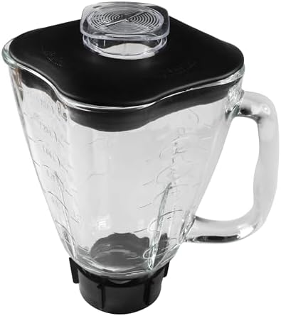 Amazon.com: HQRP Glass Square Replacement Blender Jar Set Compatible ...