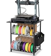 Amazon.com: 3D Printer Filament Storage Rack - Rolling Spool Holders ...