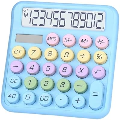 Amazon.com : gaiamat Colorful Electronic Calculator,12 Digit Large LCD ...