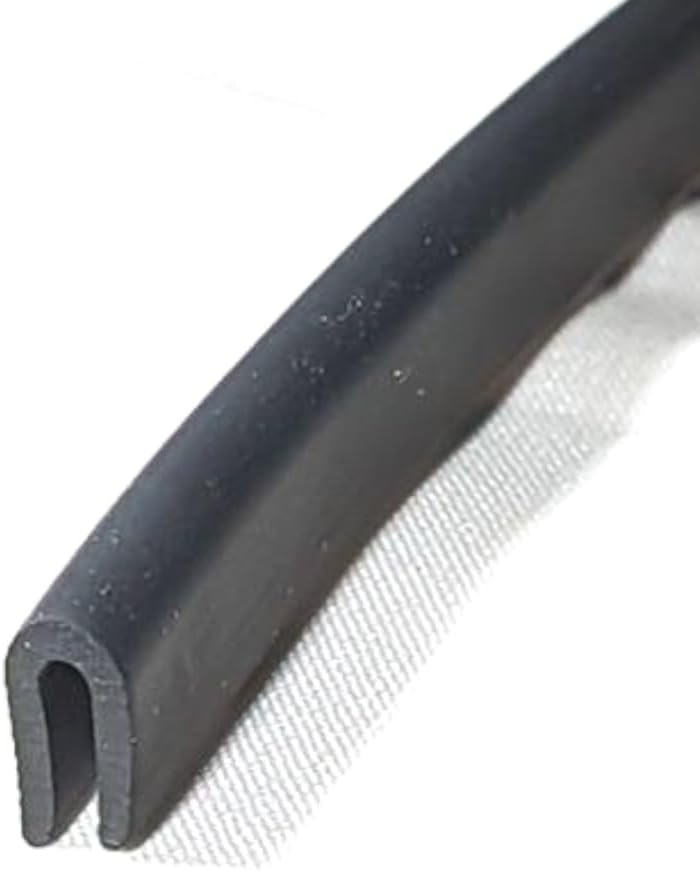 X Small Black Rubber U Channel Edging Edge Protect Protection Trim Seal ...