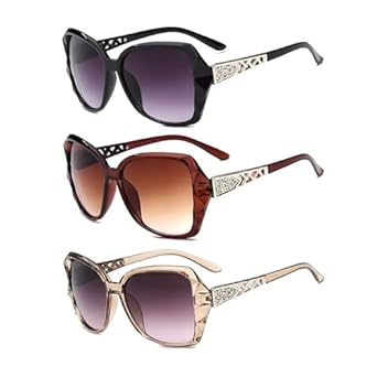Buy BCNJEPIN 3 Pcs Sunglasses For Women Stylish, Goggles For Women ...
