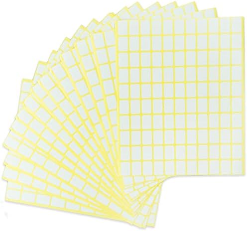 38 x 13 mm, 500 Pack, Matte White Sticky Labels Stickers - for File ...