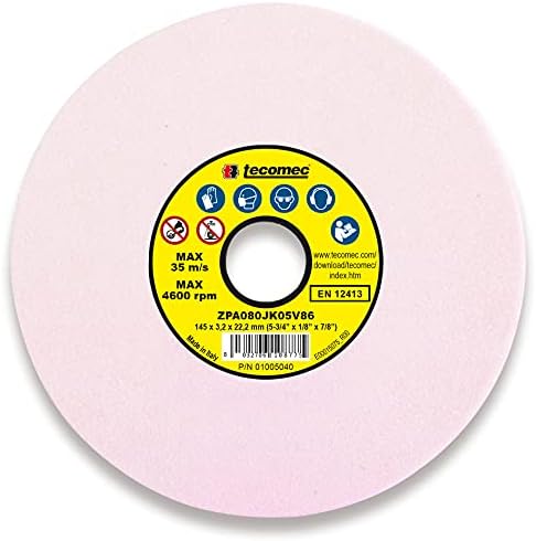 Amazon.com: Tecomec OEM Premium Corundum Vitrified Grinding Wheel 5-3/4 ...