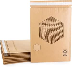 JPPL® Premium Paper Bubble Mailers – Honeycomb Paper Padded Envelopes ...