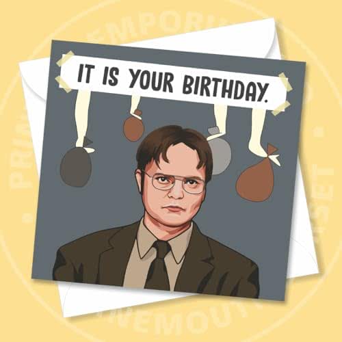 It is your birthday, The Office US, Dwight, Happy Birthday, handmade ...