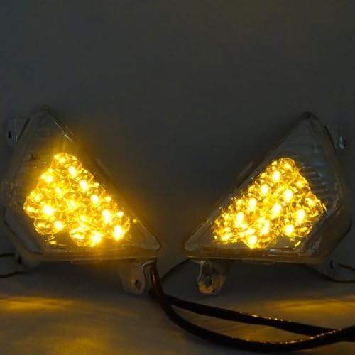Amazon.com: Motorcycle LED Front Blinker Indicator Turn Signals Light ...