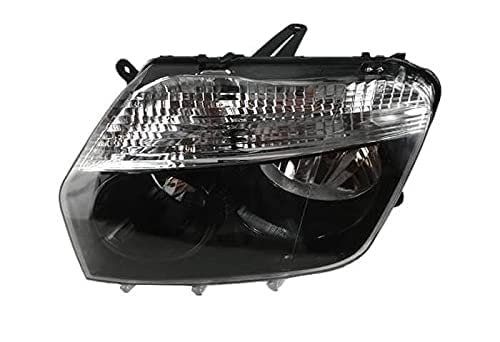 K D Headlight assembly for Renault Duster (Left/ Passenger Side) BLACK ...