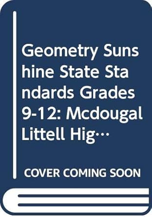 Amazon.com: Geometry Sunshine State Standards Grades 9-12: Mcdougal ...