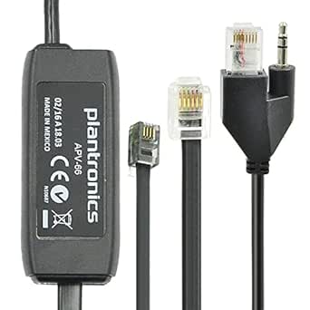 Amazon.com: UPBRIGHT APV-66 APV66 Electronic Hook Switch EHS Cable Compatible with Plantronics ...