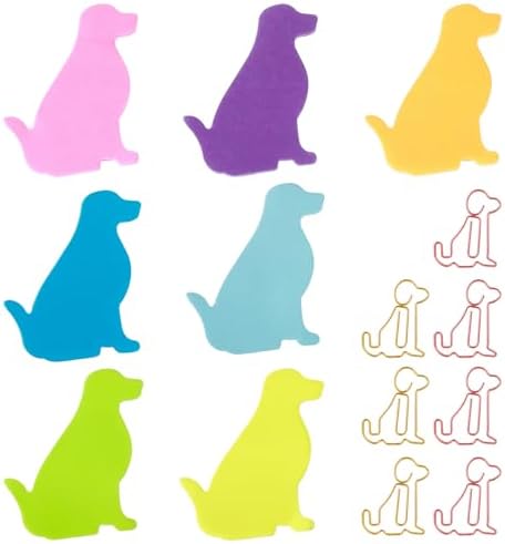Amazon.com : Ymapinc Dog Sticky Notes with Paper Clips, 210 Sheets ...