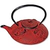 Amazon.com | Large Cast Iron Teapot Coi Red: Teapots