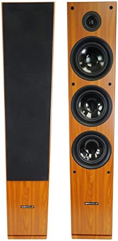 Amazon.com: Rockville (2) RockTower 64C Classic Home Audio Tower Speakers Passive 4 Ohm ...