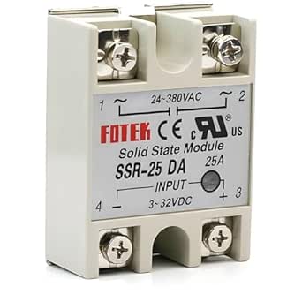 R&D Fotek SSR-25 DA DC-AC 25A Solid State Relay (SSR-25 DA) : Amazon.in ...